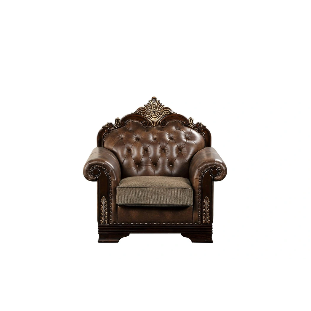 Croydon Fabric/Bi-Cast Vinyl Living Room Set by Homelegance