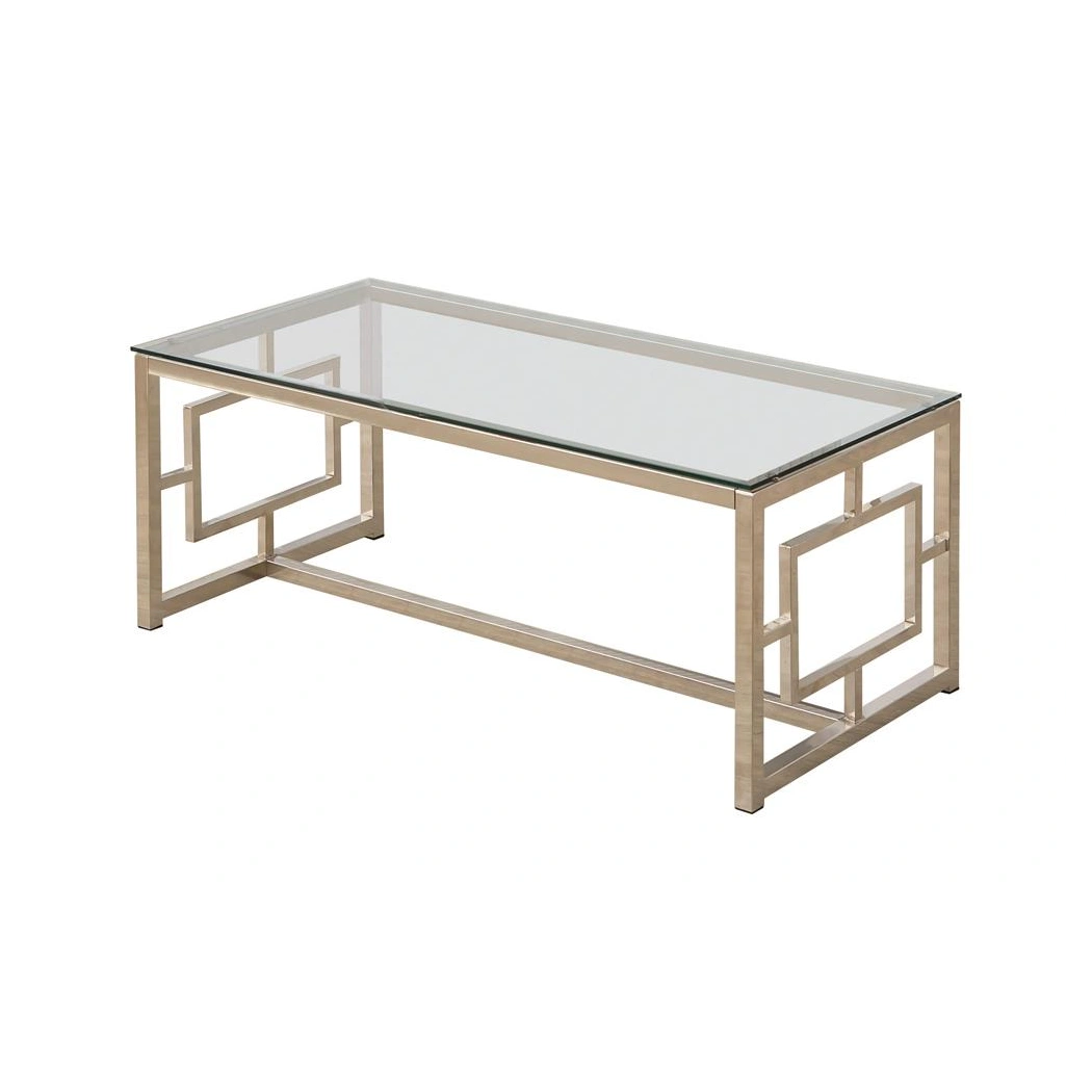 Buy Merced Rectangle Glass Top Coffee Table by | Sohomod.com