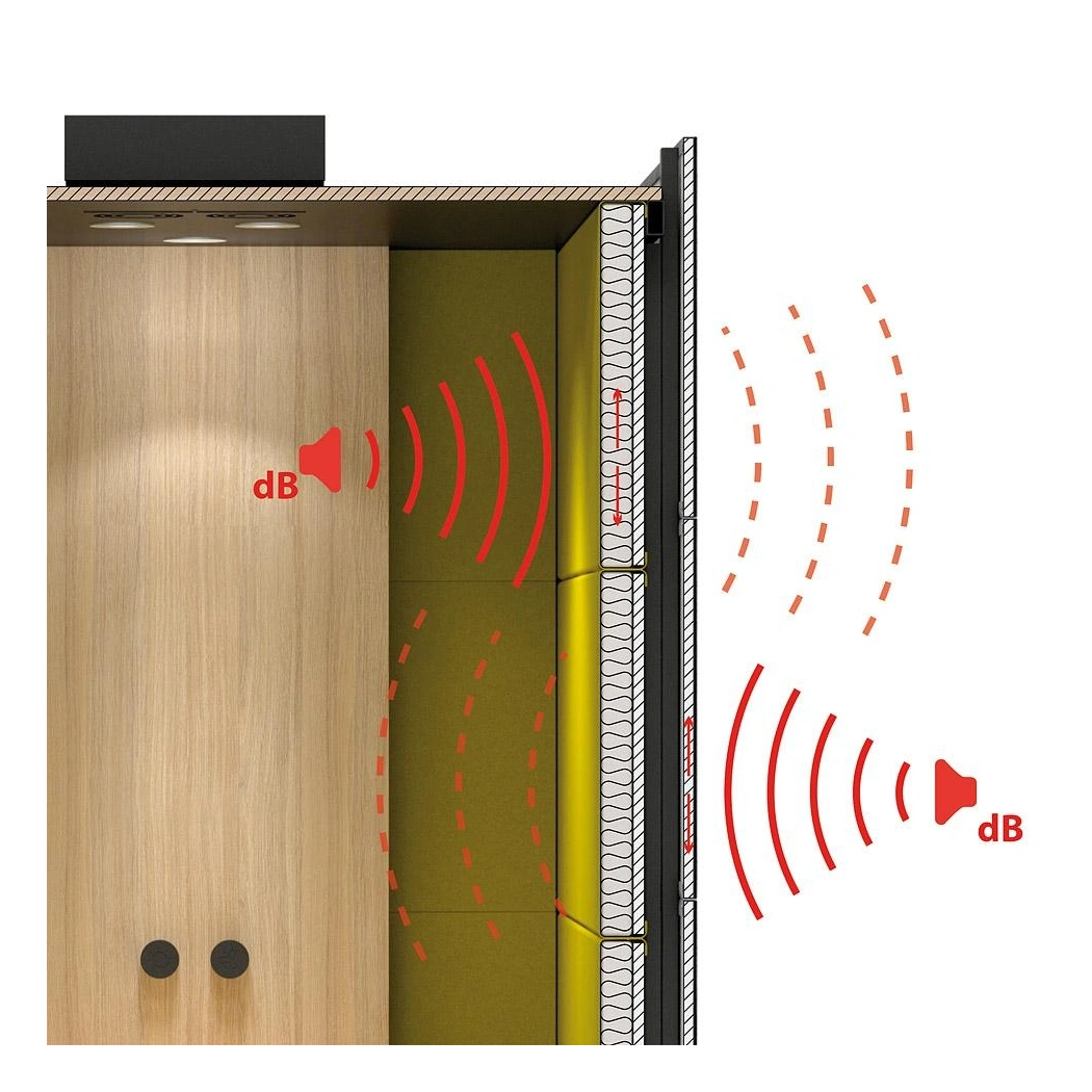 Silent Room S Small Soundproof Phone Booth Acoustic Pod with Fabric ...