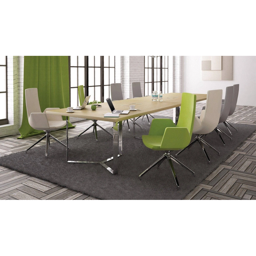 Plana Meeting Table for 14 Persons w/2 Grommets & Boxes for Power Socket