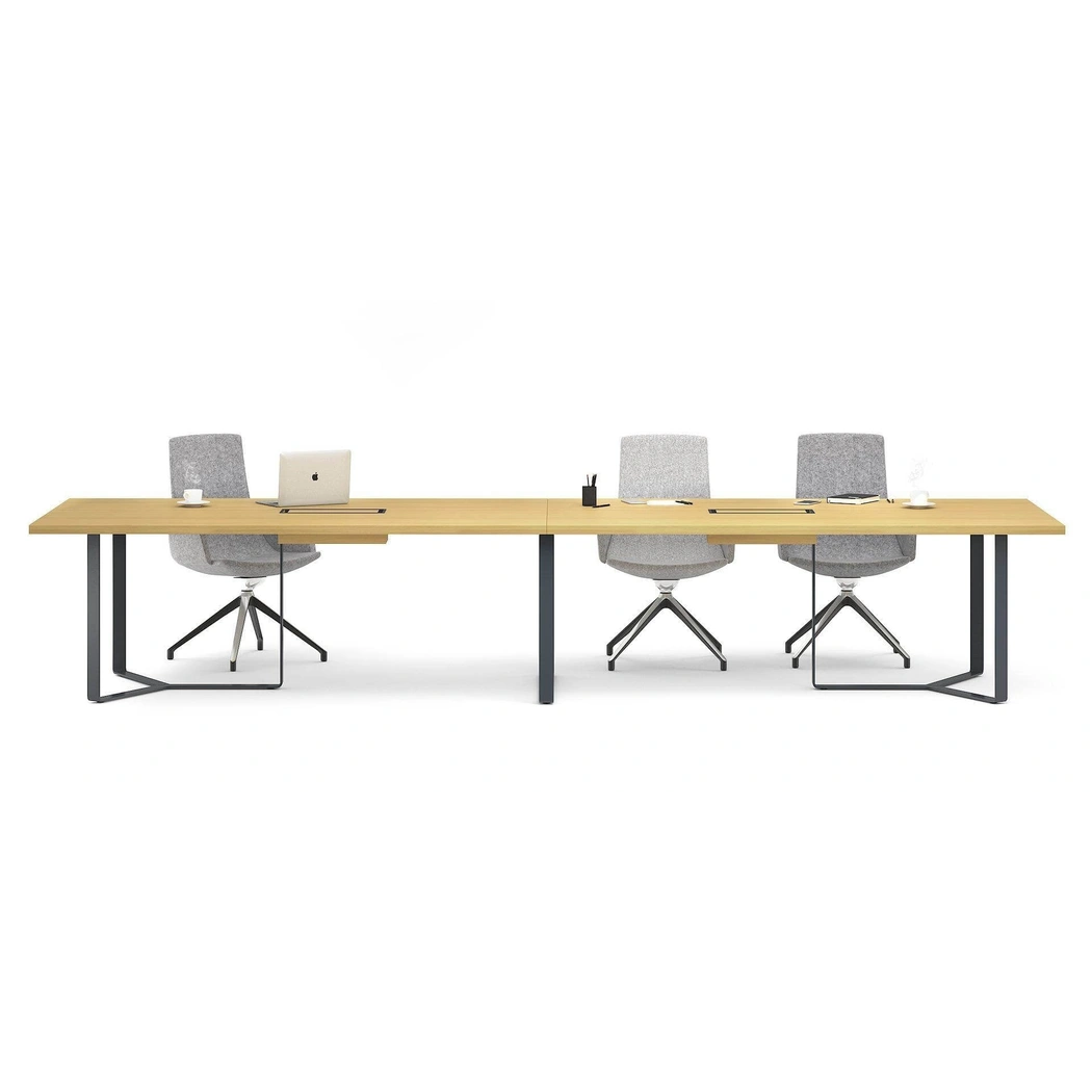 Plana Meeting Table for 14 Persons w/2 Grommets & Boxes for Power Socket