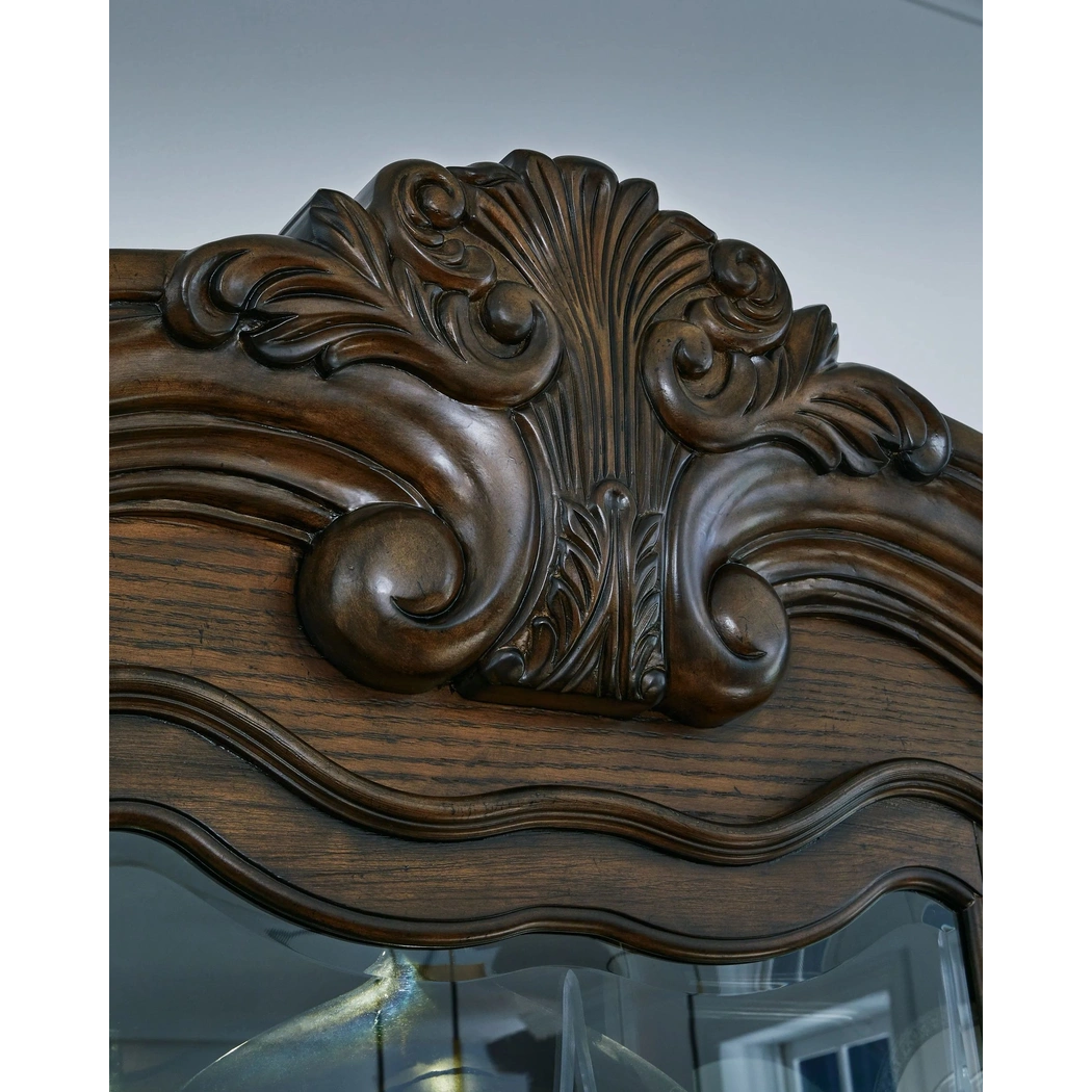 Ashley SM Maylee Wood Veneer Extendable Dining Set, Dark Brown by ...