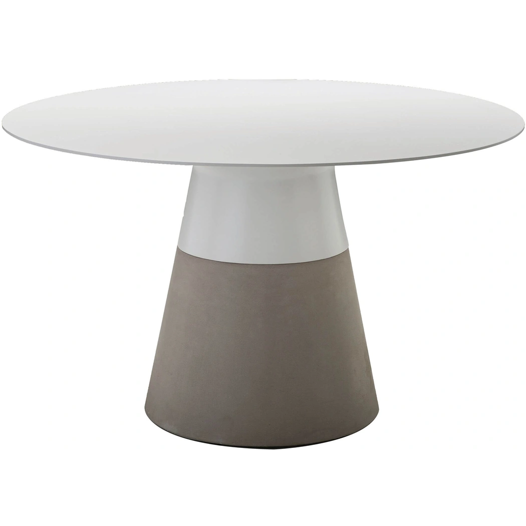 Maldives Solid Surface Dining Table, 49 , White by Mobital