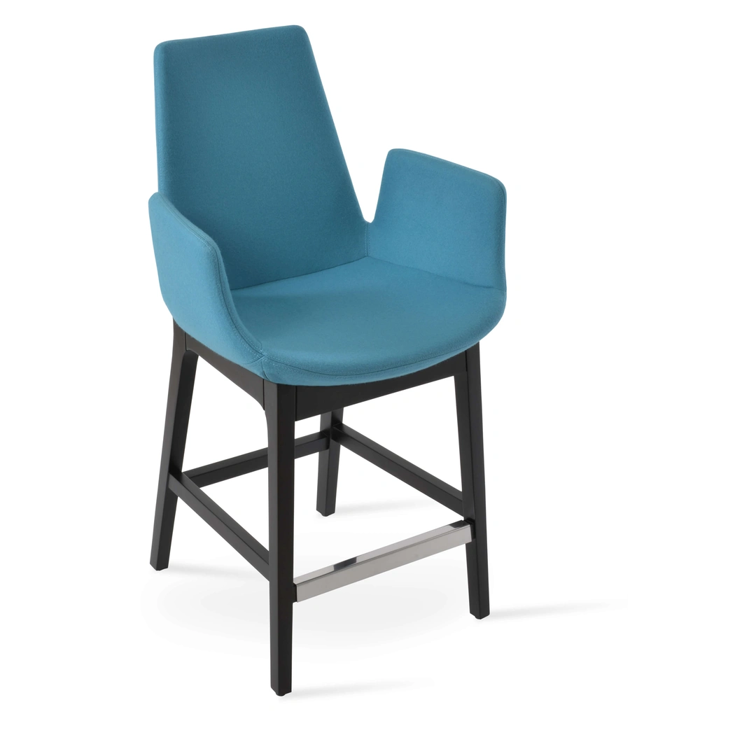 Eiffel Wood Arm Counter Stool by SohoConcept