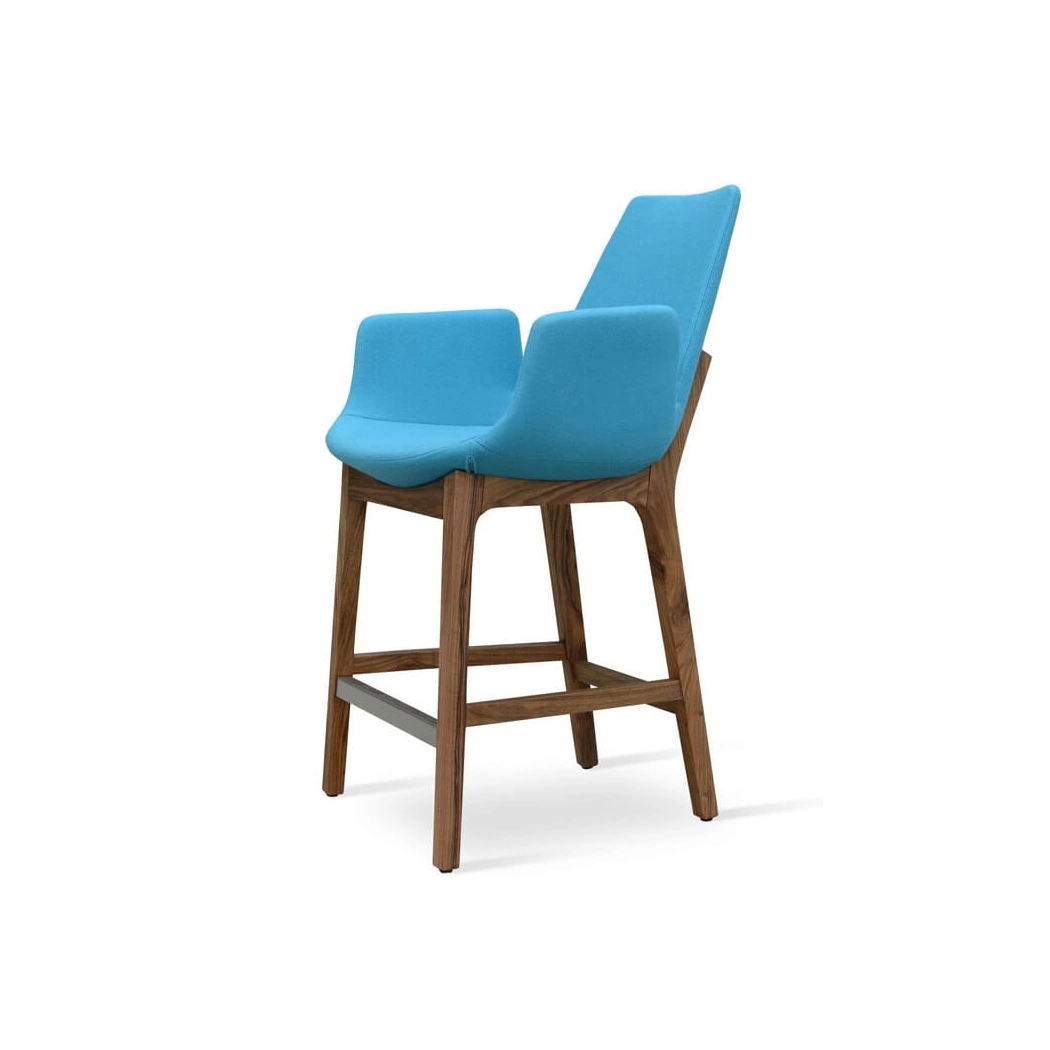 Eiffel Wood Arm Counter Stool by SohoConcept