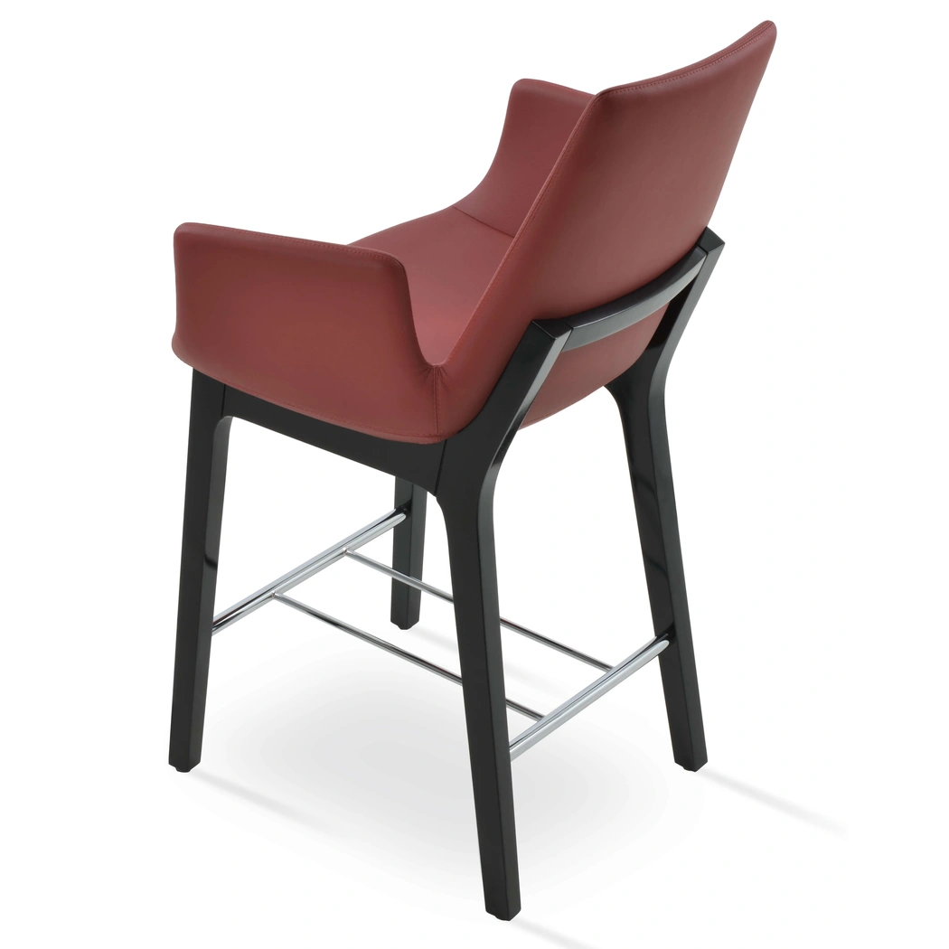 Eiffel Wood Arm Counter Stool by SohoConcept