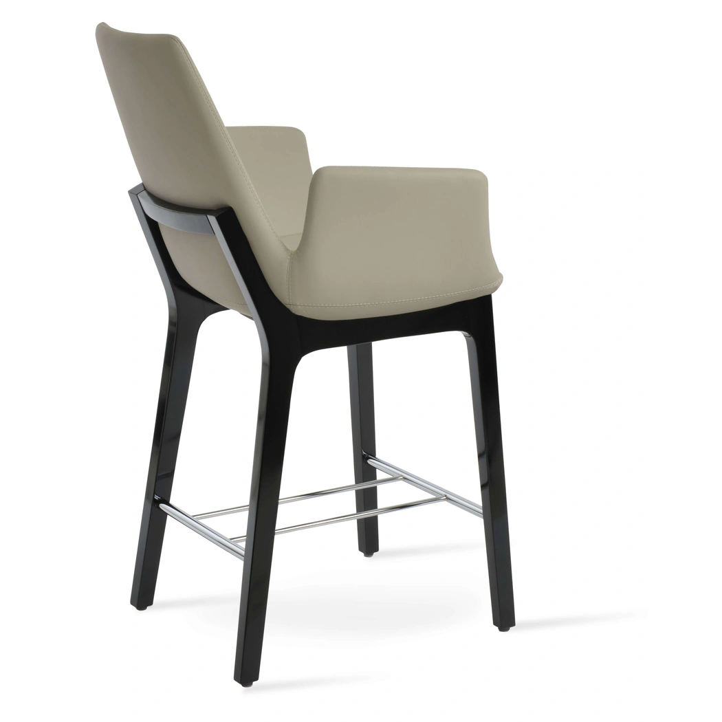 Eiffel Wood Arm Counter Stool by SohoConcept