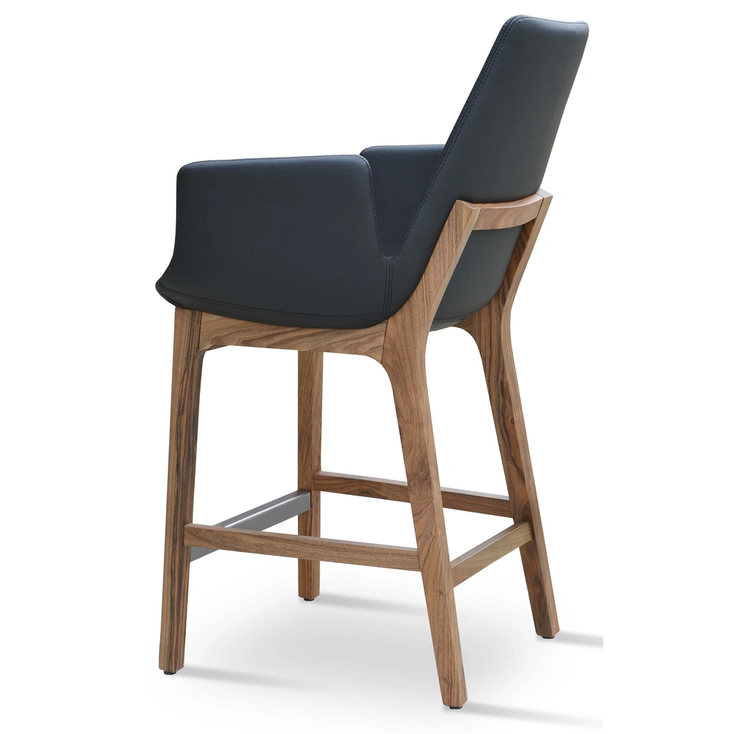 Eiffel Wood Arm Counter Stool by SohoConcept