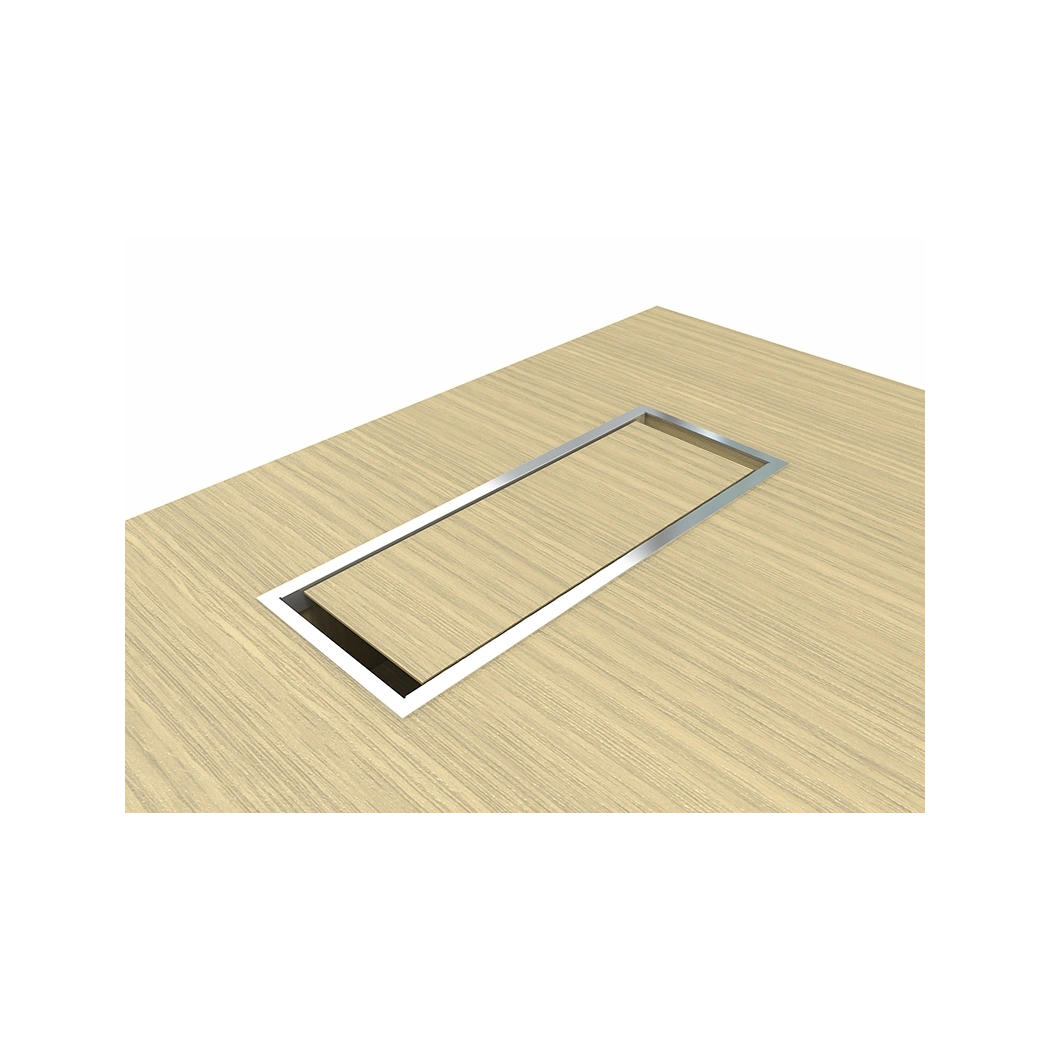 Plana MFC Melamine Executive Desk w/Fixed Pedestal & Modesty Panel