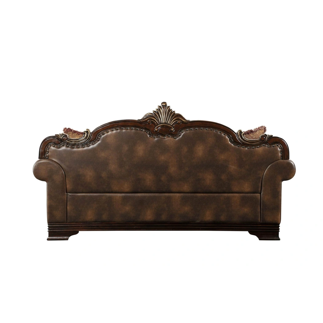 Croydon Fabric/Bi-Cast Vinyl Living Room Set by Homelegance | Sohomod.com