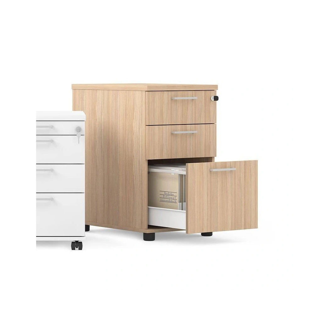 Optima Office Lockable High Desk Pedestal w/3 Drawers