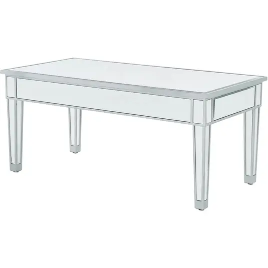 Reflexion Coffee Table, Antique Silver by Elegant Lighting | Sohomod.com