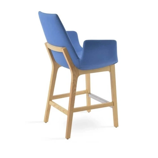 Eiffel Wood Arm Counter Stool by SohoConcept