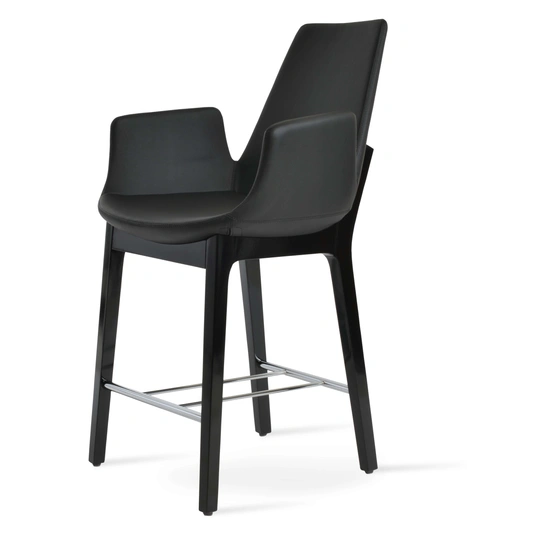 Eiffel Wood Arm Counter Stool by SohoConcept